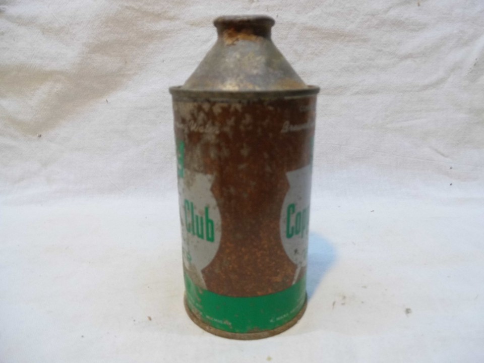COPPER CLUB PILSENER CONE TOP BEER CAN~HASS BRG, HOUGHTON, MI | eBay