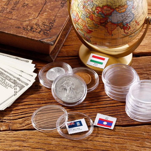 Transparent Coin Capsules Storage Box For 41Mm Coin Collectors 60 ...