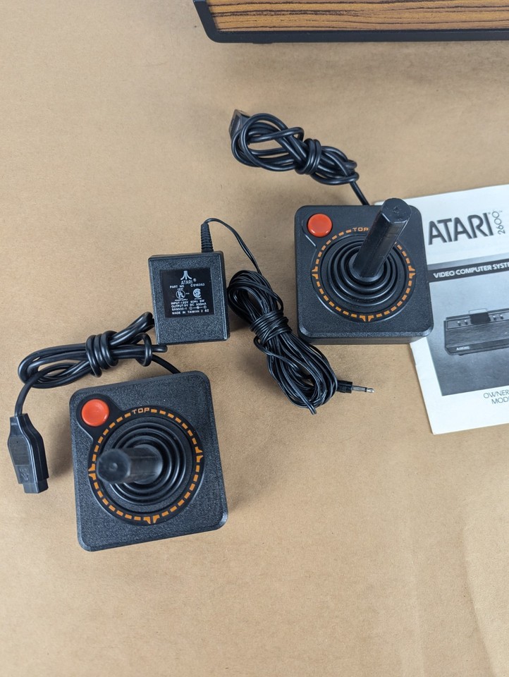 Vintage Atari 2600 CX-2600A Console System 2 Joysticks Manual Bundle VG ...
