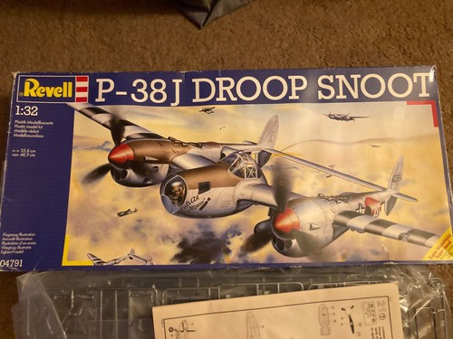 Revell 1:32 Scale P-38J Droop Snoot Airplane Model Kit | eBay