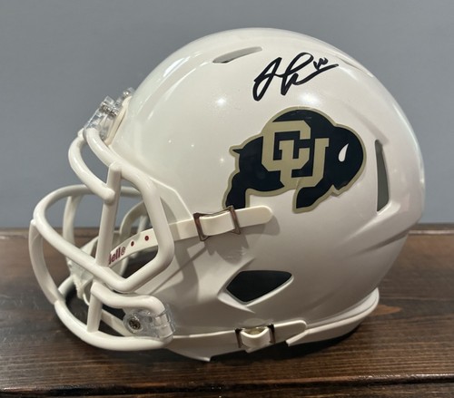 Julian JuJu Lewis Custom CU Colorado Buffaloes Signed Riddell Mini ...
