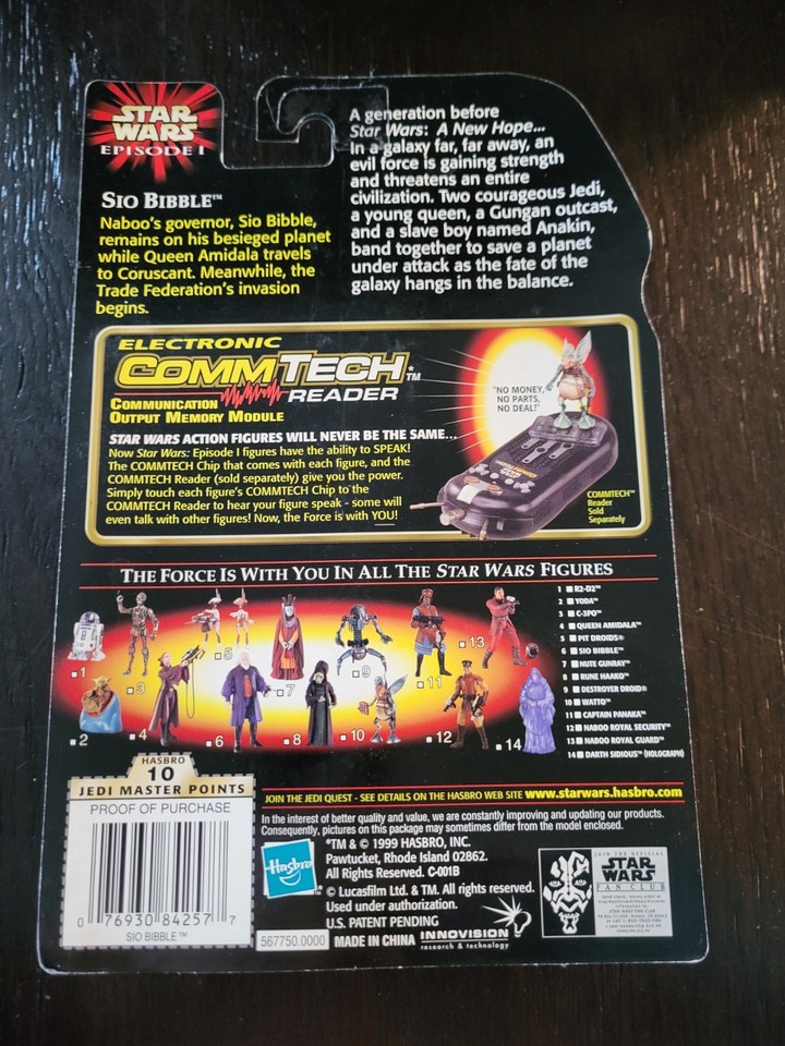 Sio Bibble 1999 STAR WARS Episode 1 E1 MOC NEW Sealed | eBay