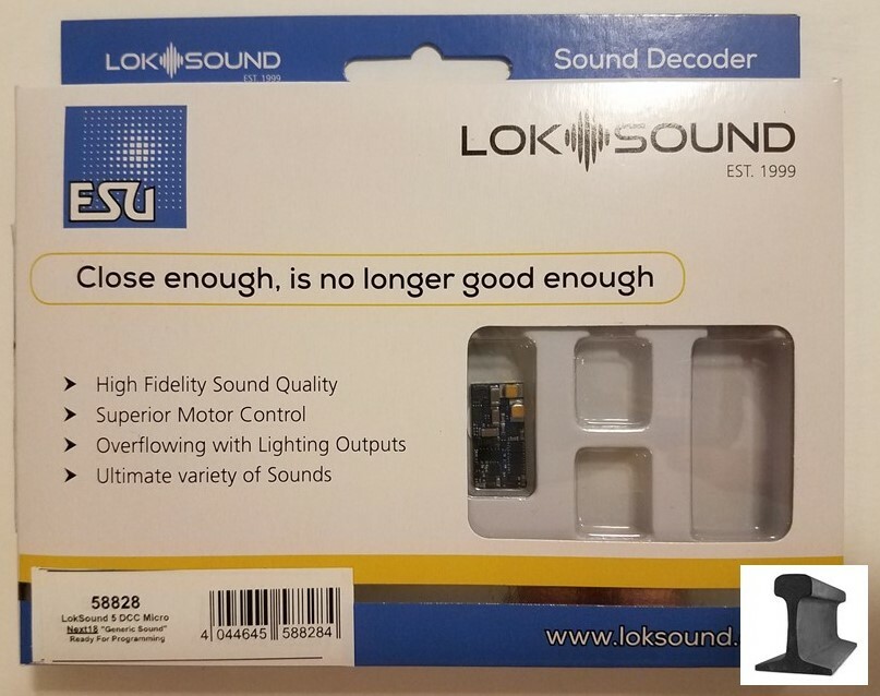 ESU 58828 ~ New 2021 ~ LokSound V5.0 Micro DCC Decoder Next18 ~ Blank ...