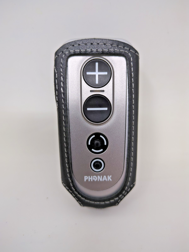 PHONAK PILOTONE 1 HEARING AID REMOTE CONTROL WIRELESS +LEATHER BELT ...