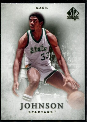 2012-13 Upper Deck SPA Magic Johnson #4 Michigan State Spartans | eBay