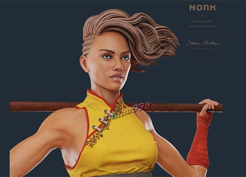 1/8 Cenobite Monk 3D Printing Figure GK Model Kit Unpainted Unassembled ...