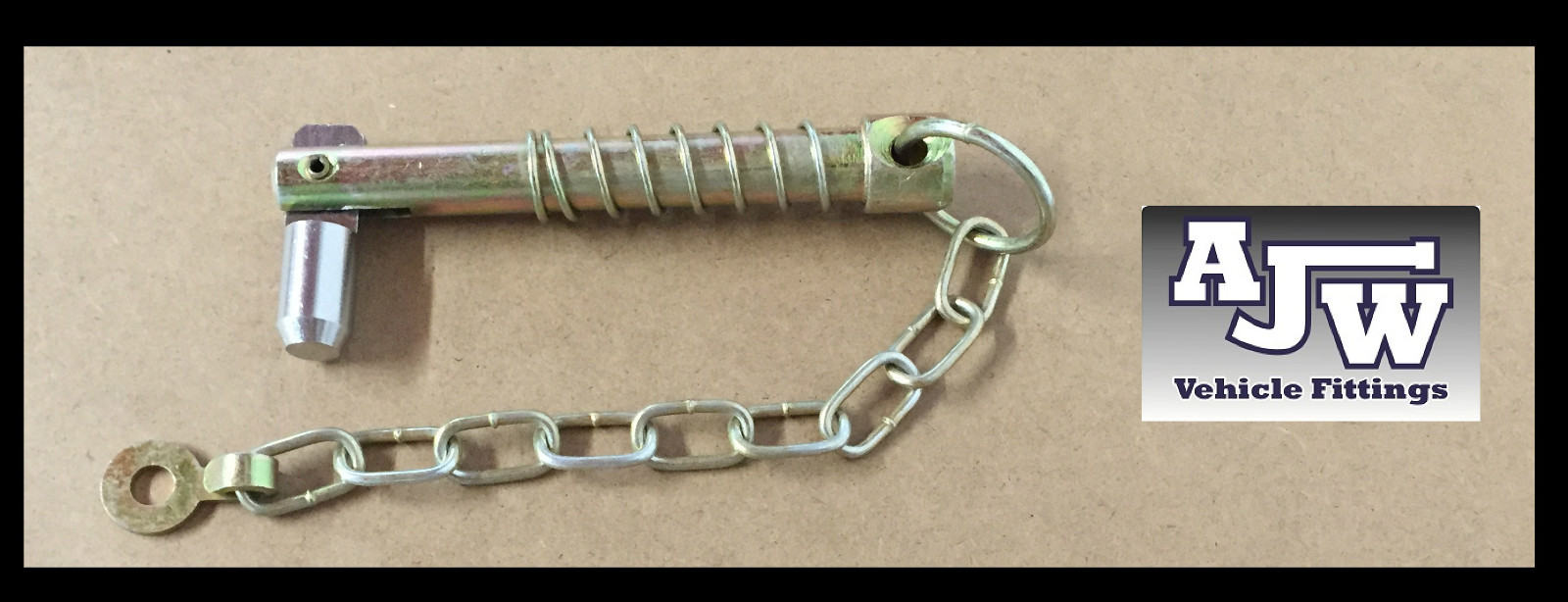 2 x Sword Pin and Chain 16mm x 110mm (Trailer Parts Cotter Linch Pin ...