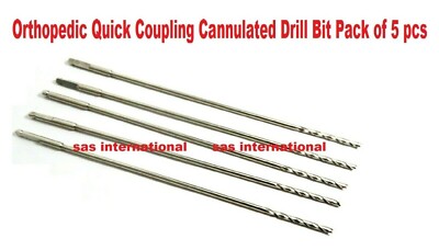 Quick Coupling Cannulated Drill Bit AO Type Pack of 10pcs Orthopedic ...