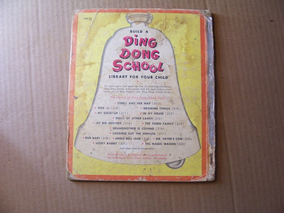 RAND MCNALLY BOOK THE MAGIC WAGON DING DONG SCHOOL 222 1955 | eBay