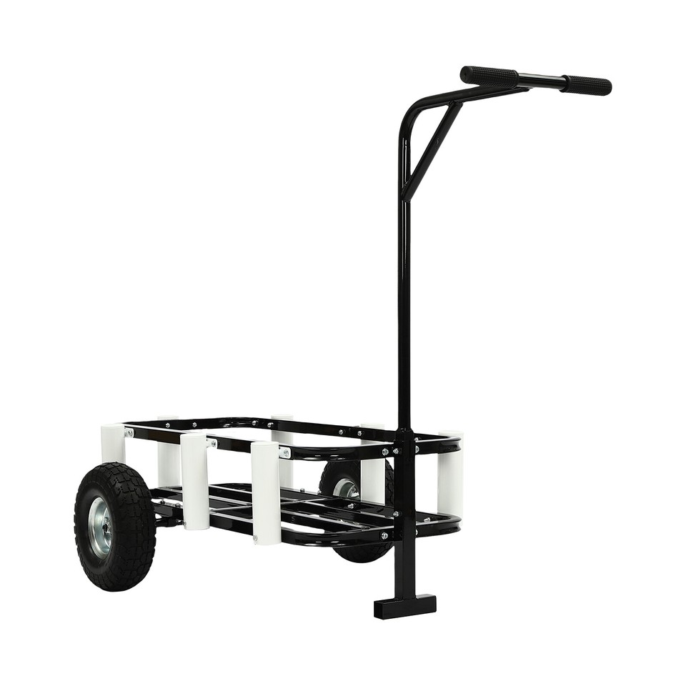 Beach Fishing Cart Outdoor Heavy Duty Fishing/Beach Trolley w/Fishing ...
