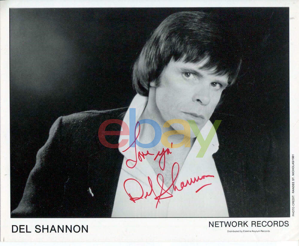 Del Shannon Autograph Singer Runaway Hats off to Larry Signed Photo ...