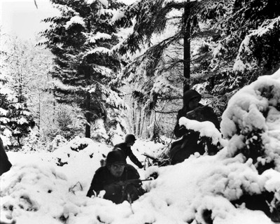New 8x10 World War II Photo: U.S. 290th Regiment Fight in Snow Near ...
