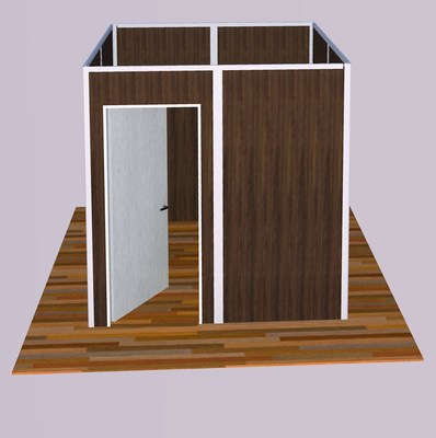 Sunwalls Modular walls - 4 walled "square" shaped room of standard ...