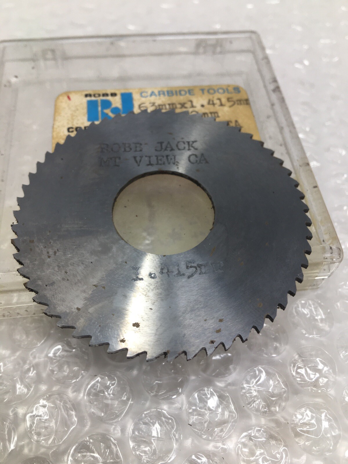 63mm x 1.415mm x 22mm Robb Jack Carbide Slitting Slotting Saw ...