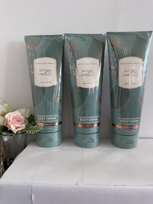 3 New AUTUMN VIOLET BATH & BODY WORKS BODY CREAM LOTION 24 Hr MOISTURE ...