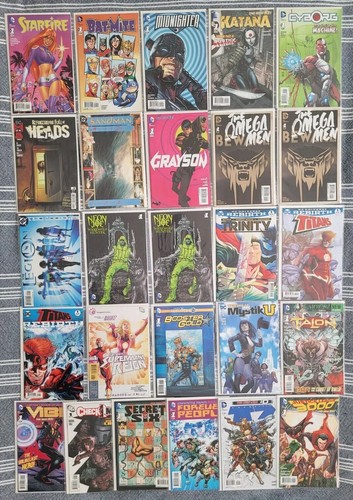 DC Comics all #1 first issues, lot of 26 books, Starfire, Cyborg ...