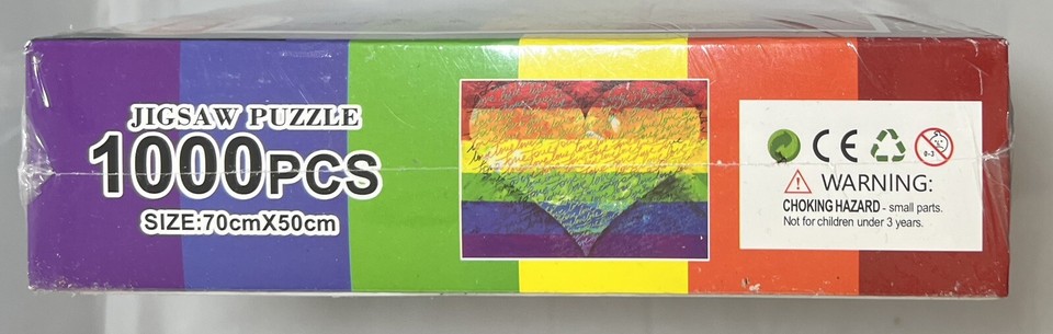 1000 Piece Rainbow Love Heart Colorful Jigsaw Puzzle - 6982343242443 | eBay