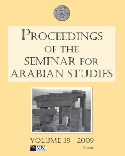 Janet Starkey Proceedings of the Seminar for Arabian Studies Volume ...