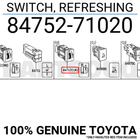 8475271020 Genuine Toyota SWITCH, REFRESHING 84752-71020 | eBay