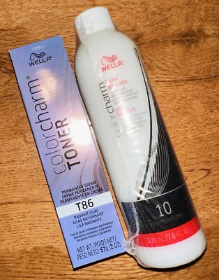 WELLA Color Charm T86 Radiant Lilac Blonde Toner & Color Charm 10V ...