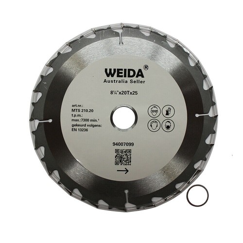 210mm 20T Wood Circular Saw Blade Cutting Disc 8-1/4" TCT 25/22.23 ATB ...