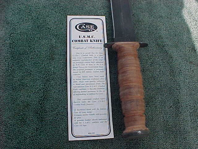 Collectible 1992 CASE XX USMC Fighting Knife NIB Fixed Blade Bowie US ...