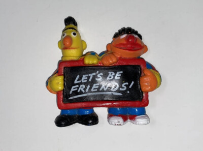 Bert and Ernie "Let's Be Friends" Chalkboard Fridge Magnet | eBay
