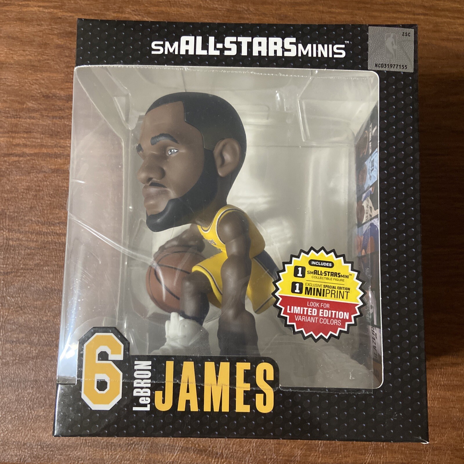 NBA smAll-STARS Minis "6 inch" #6 Lebron James Rare Lakers Jersey ...