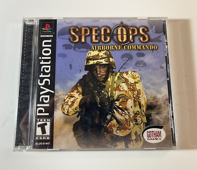 Spec Ops Airborne Commando PS1 PlayStation 1 -CIB **CLEANED & TESTED ...