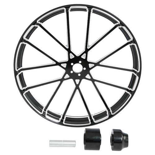 26" x3.5" CNC Front Wheel Rim & Hub Single Disc Fit For Harley Touring ...