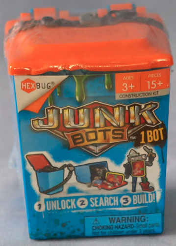 Hexbug Junkbots Mystery Pack Single Trash Can with Mystery Junkbot ...