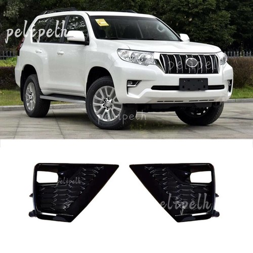 For Toyota Prado FJ150 2018-21 ABS Glossy Black Front Bumper Fog Lamp ...