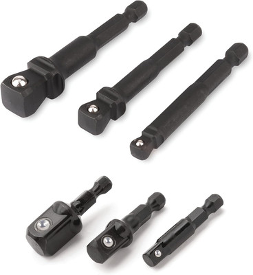 Titan 12001 6-Piece Stubby Wobble and Straight Impact Socket Adapter ...