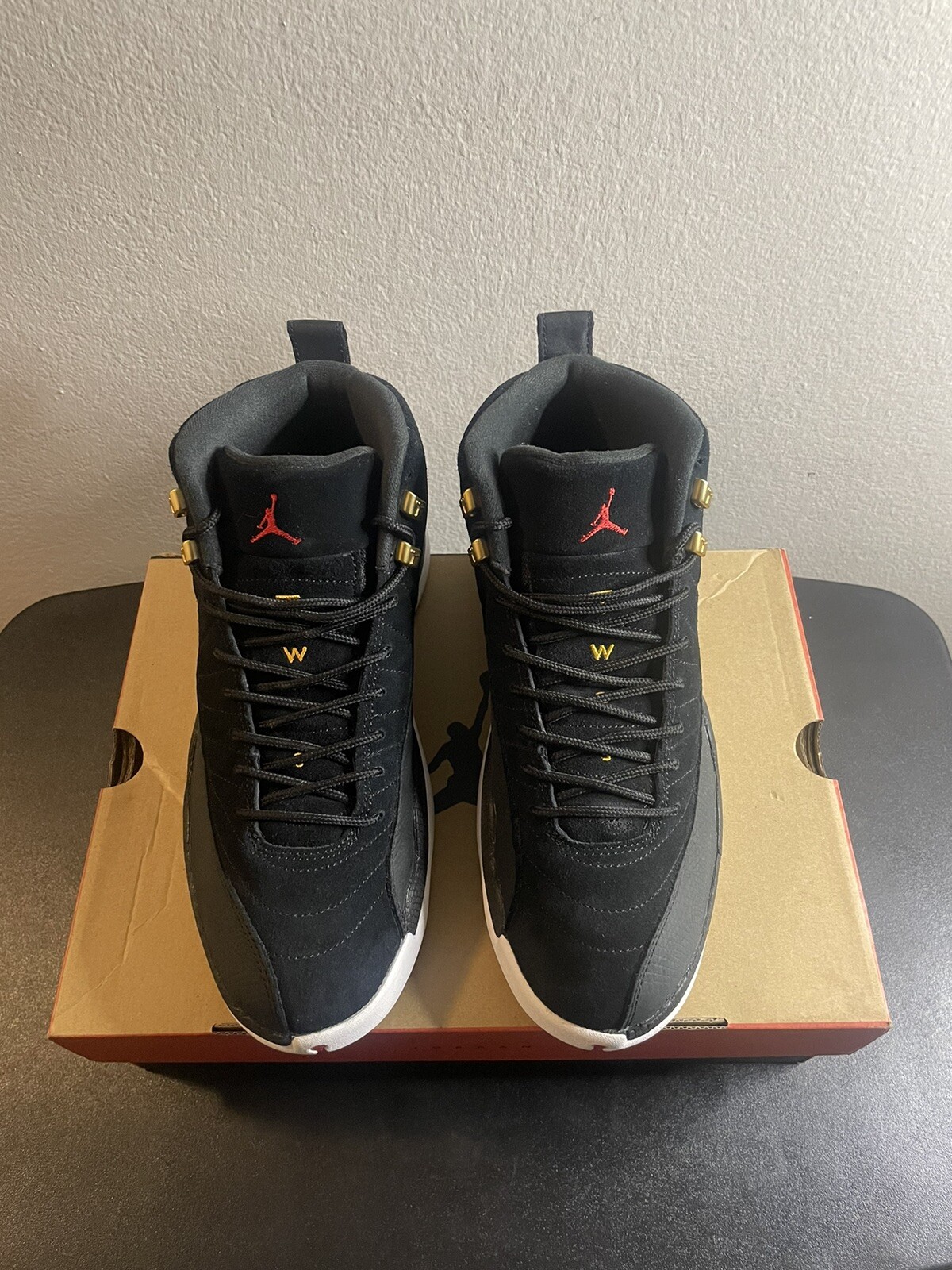 Jordan 12 Retro Reverse Taxi Black White 130690-017 2… - Gem