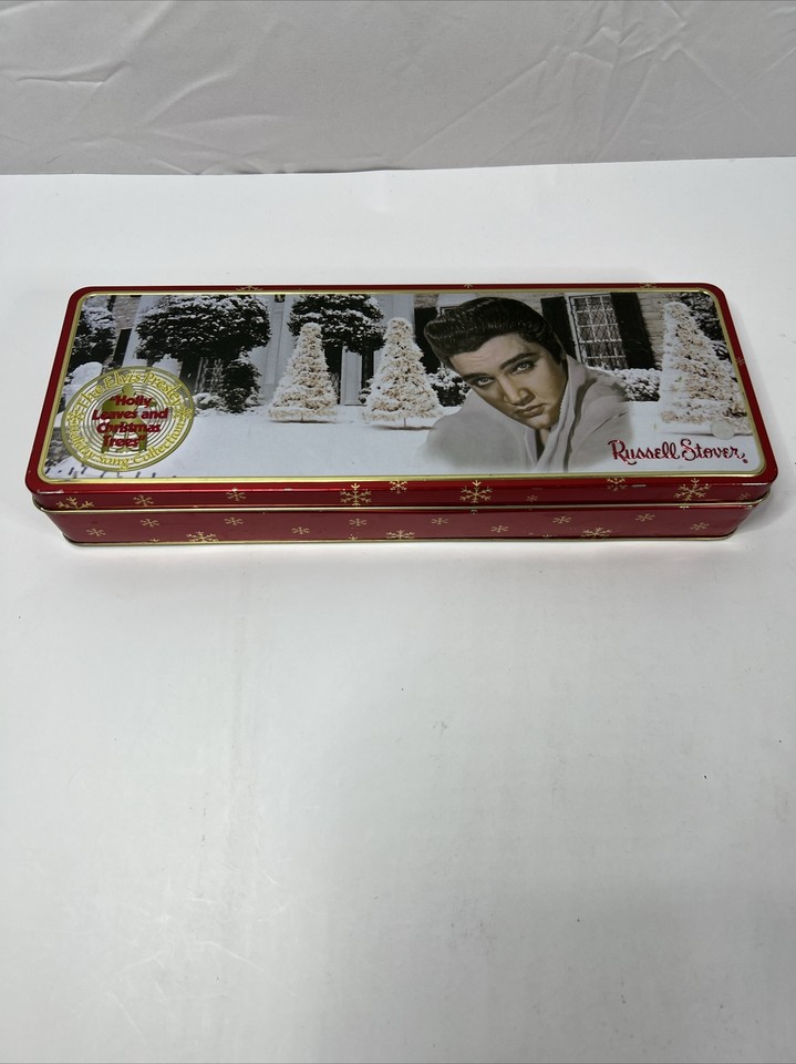 Elvis Presley Russell Stover Christmas Candy Tin Collectible Box 1999 ...