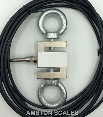 3000 LB S-TYPE LOAD CELL MIXING RIGGING TESTING PULLING SCALE STAINLESS ...