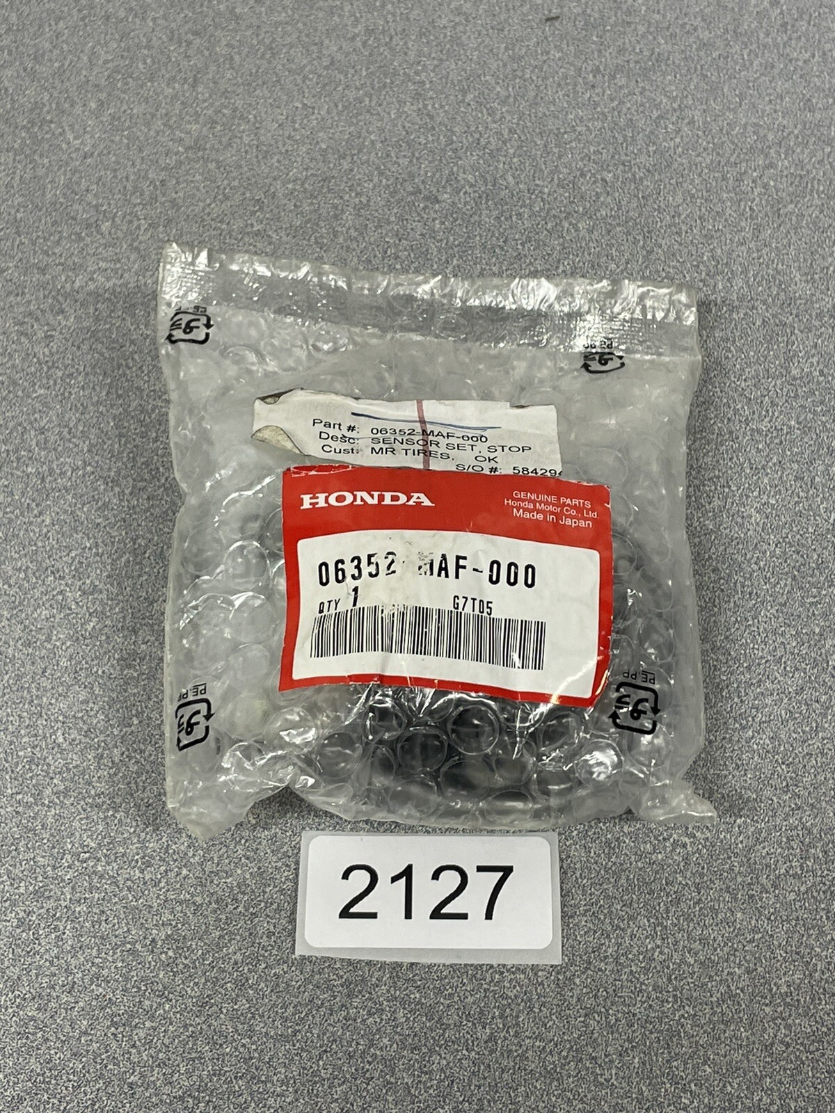 NOS Honda Gl1500 a Goldwing St1100 Stop Sensor Set 06352-maf-000 1994 ...