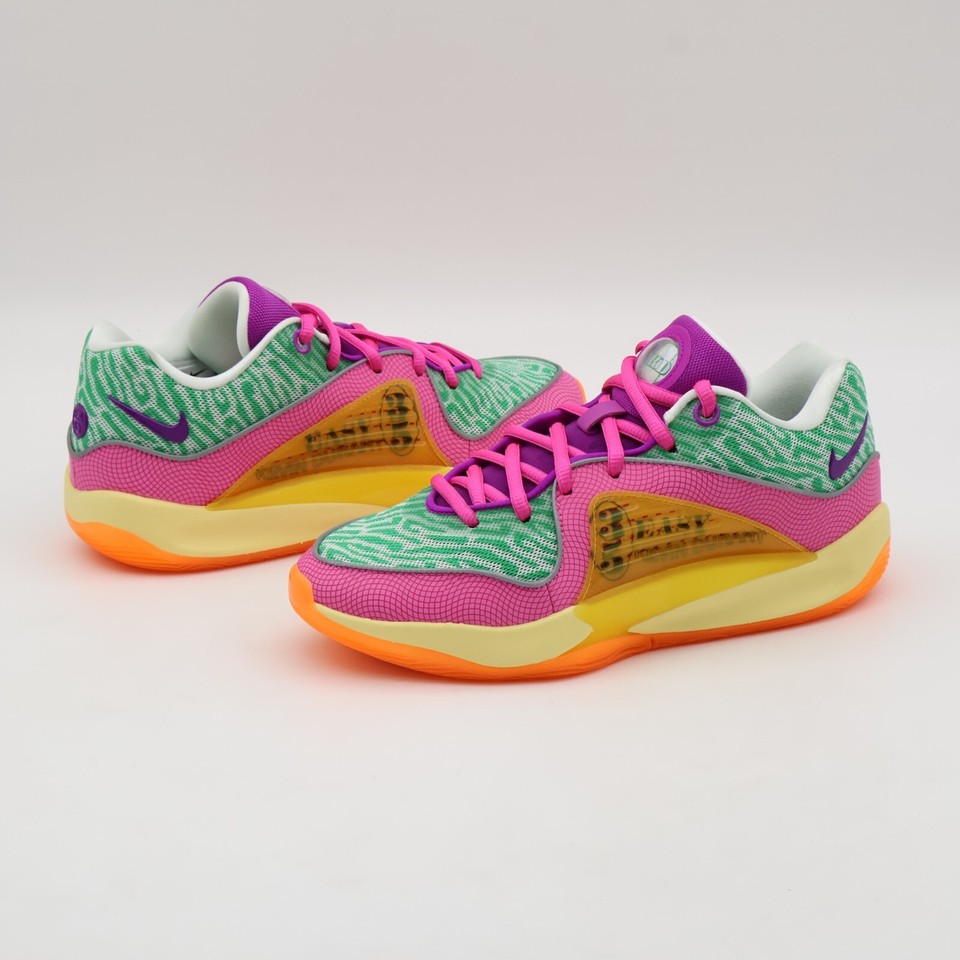FJ4238-300 Nike KD16 ASW Stadium Green Barely Green Playful Pink Violet ...