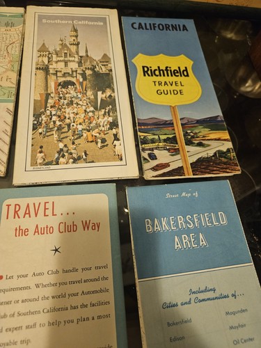 Lot Of 10 Vintage AAA Maps Southern California Quite A Few Rare Ones In ...
