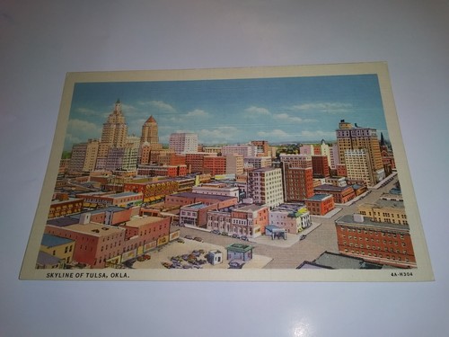 Vintage Skyline Of Tulsa Oklahoma Postcard | eBay