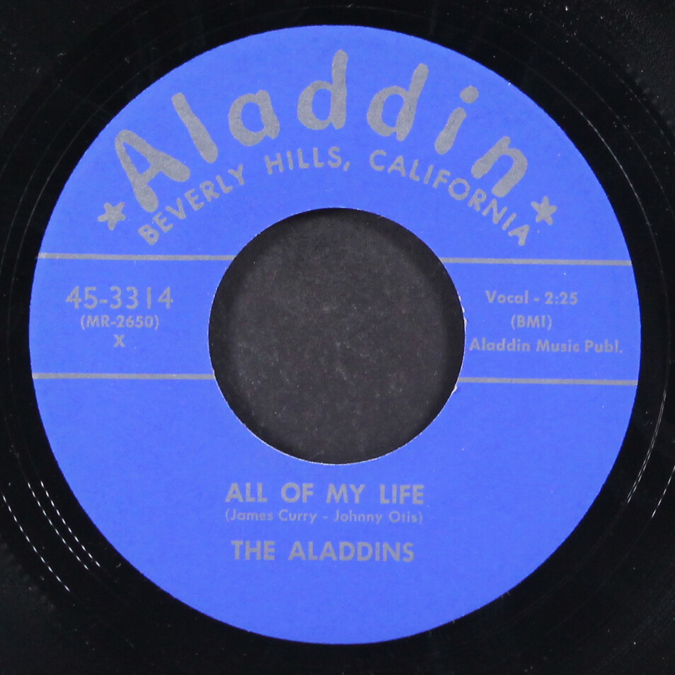 ALADDINS: all of my life / so long, farewell, bye bye ALADDIN 7" Single ...