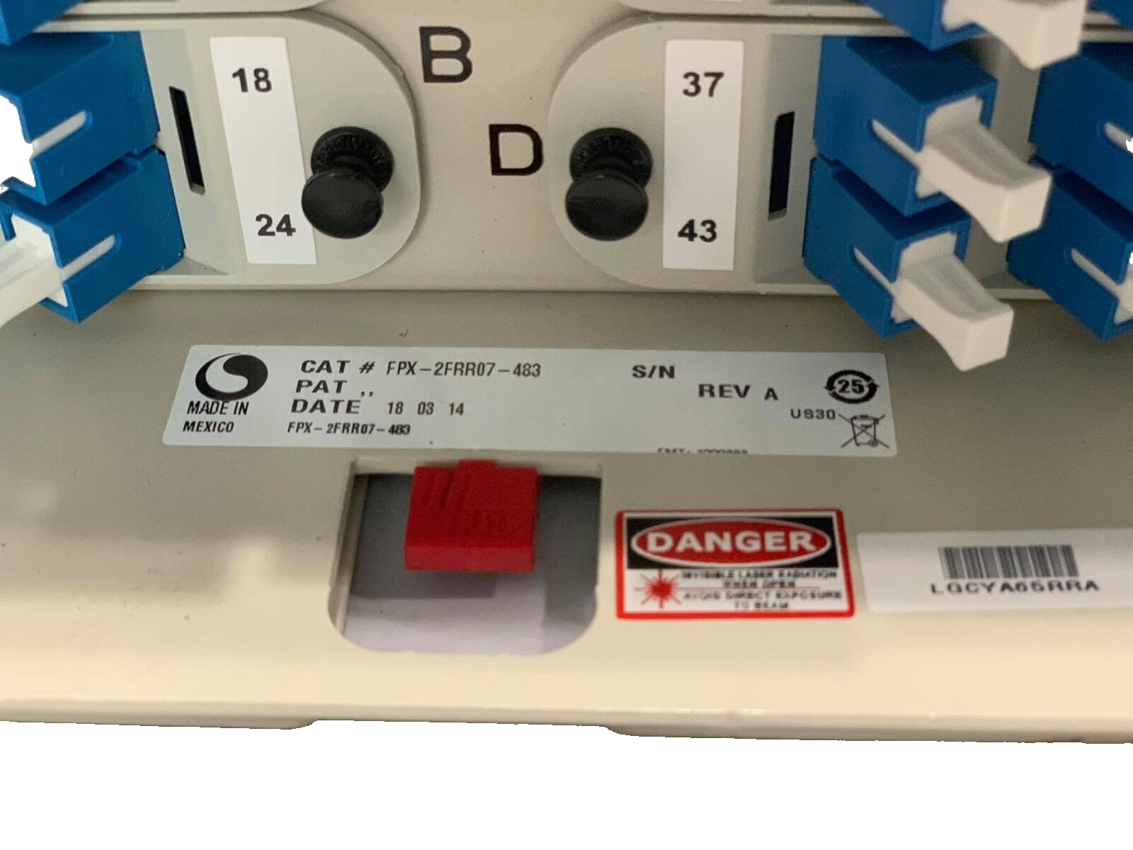 Commscope FPX-2FRP07-482 Termination/Splice Panel 48 Ports SC/UPC ...