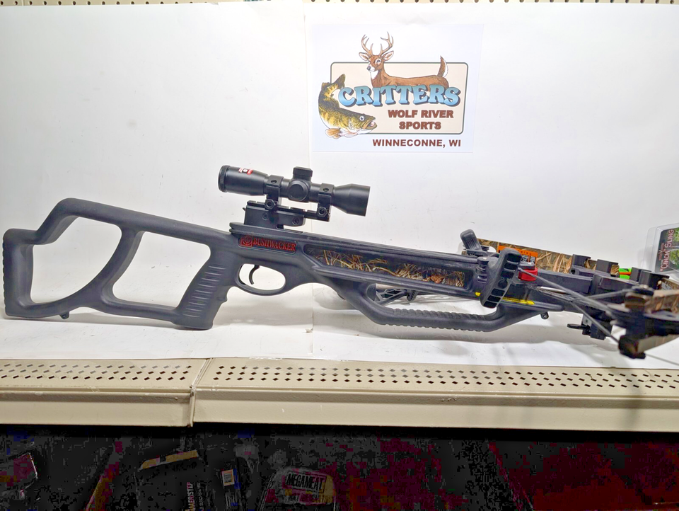 Parker Bushwacker Crossbow Package w/Rope Cocker, Quiver. Bolts and ...