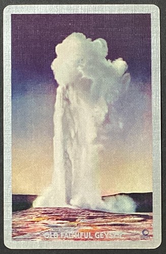Old Faithful Geyser Vintage Single Swap Playing Card | eBay