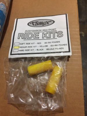 Tamer Suspension Seatpost Medium Ride Kit Yellow | eBay