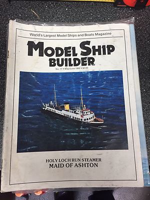 Vintage MODEL SHIP BUILDER - Ships & Boats Magazine - 1982 May/June | eBay