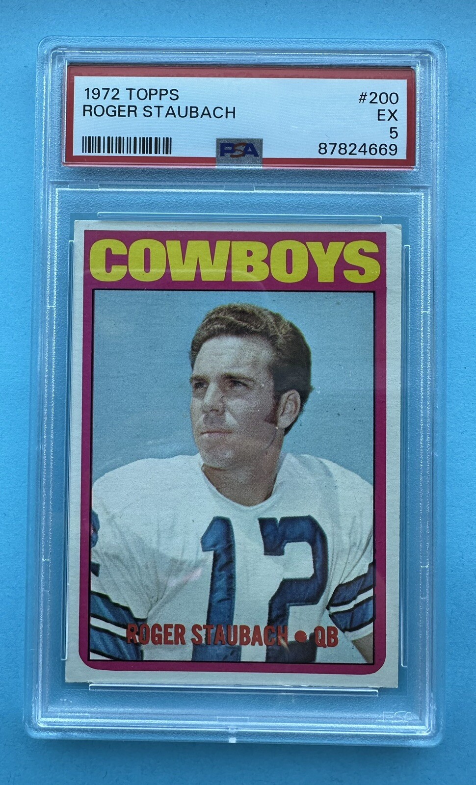 1972 Topps Roger Staubach Rookie Card RC PSA 5 Dallas Cowboys | eBay