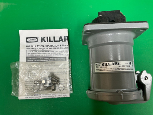 VR1034 Killark 100A 3W4P Receptacle 250VDC/600VAC | eBay