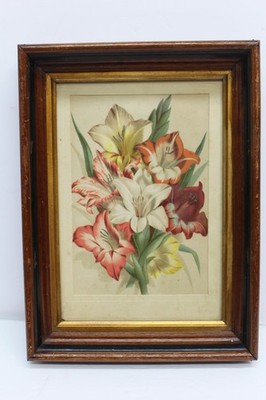 Antique Victorian Deep Walnut W/Gold Lining Frame 9” X 12” Holds 7” X ...