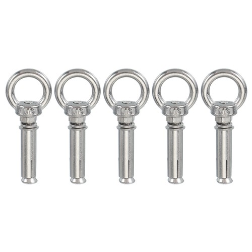 5 Pcs M6x50mm Concrete Eye Bolt Expansion Lifting Bolts Fastener Silver ...